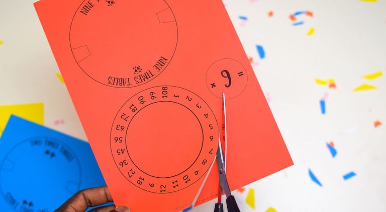Multiplication tables spinners: Learn the times tables the fun way