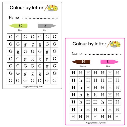 Hidden Letter Coloring Pages