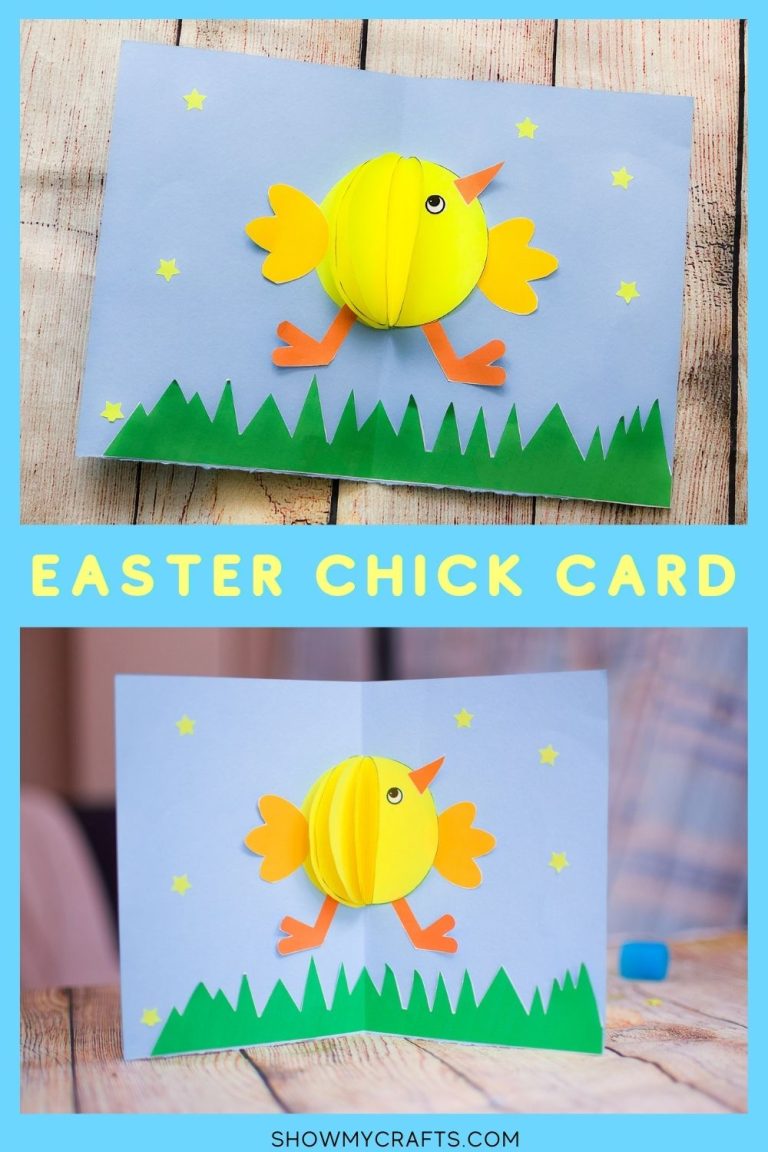 Easter Chick Card Pop up - Fun easter craft for kids to make