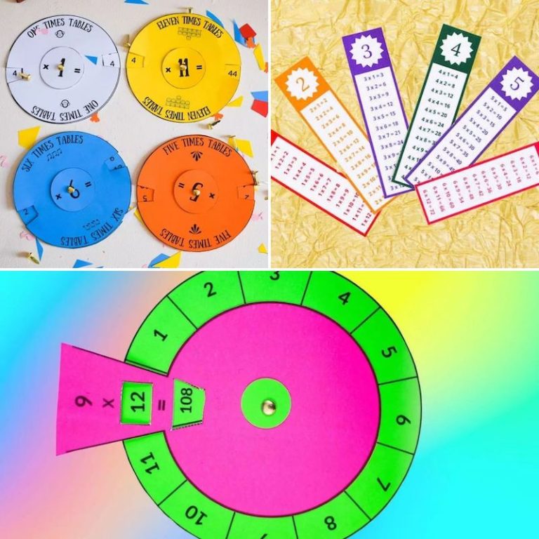 22 Times Tables Games, free times tables worksheet and crafts