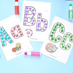 Printable Alphabet Dot Painting Worksheets - A to Z do a dot printables