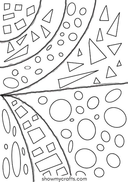 Abstract Colouring Pages