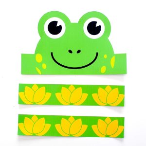 Frog Headband Craft for Kids - Free Frog Hat Template