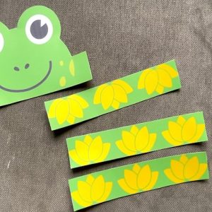 Frog Headband Craft for Kids - Free Frog Hat Template