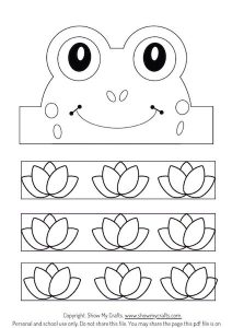 Frog Headband Craft for Kids - Free Frog Hat Template