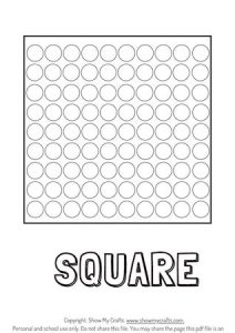 Shape dot painting - Kids Crafts Printables Dot Marker Activities For Kids