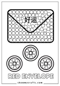 Chinese New Year Dot Painting - Kids Crafts Printables
