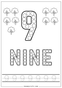 Free Printable Numbers Dot Painting Worksheets