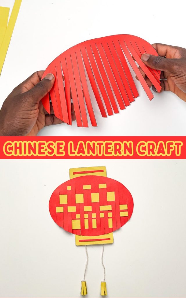 Chinese Lantern Paper Craft - Kids Crafts Printables