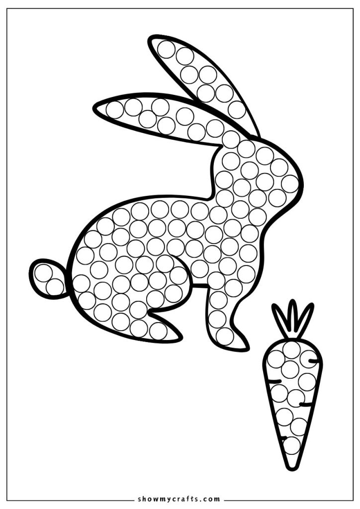 Easter Dot Painting Activity for Kids