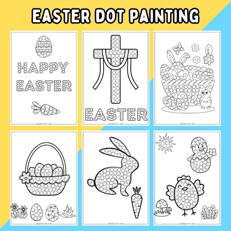 Easter Dot Painting Activity for Kids