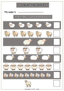 Printable Farm Animals Counting Worksheet For Preschool