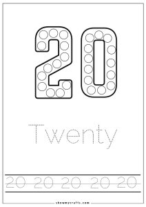 Free Printable Numbers Dot Painting Worksheets