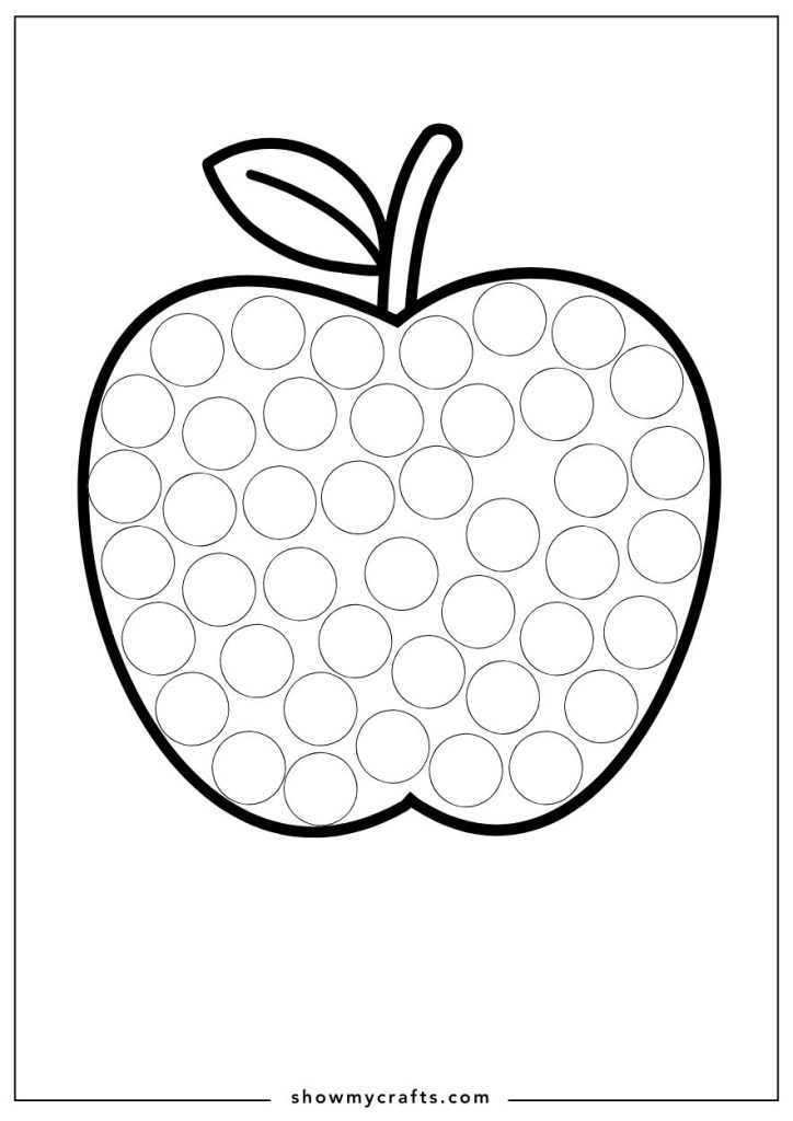 Fall and Autumn Dot Marker Printables - Kids Crafts Printables