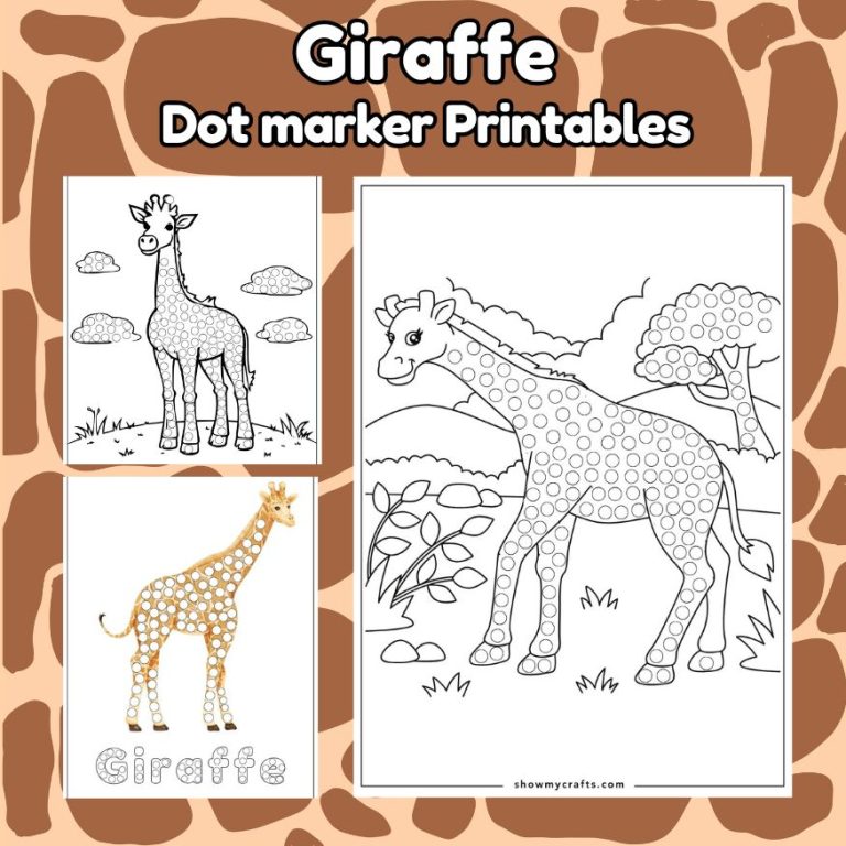 Animals Dot Painting For kids - Free Printables