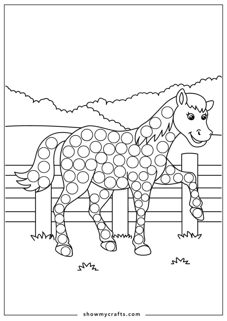 Farm Animals Do a Dot Printables