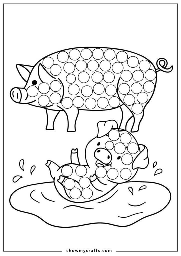 Farm Animals Do a Dot Printables
