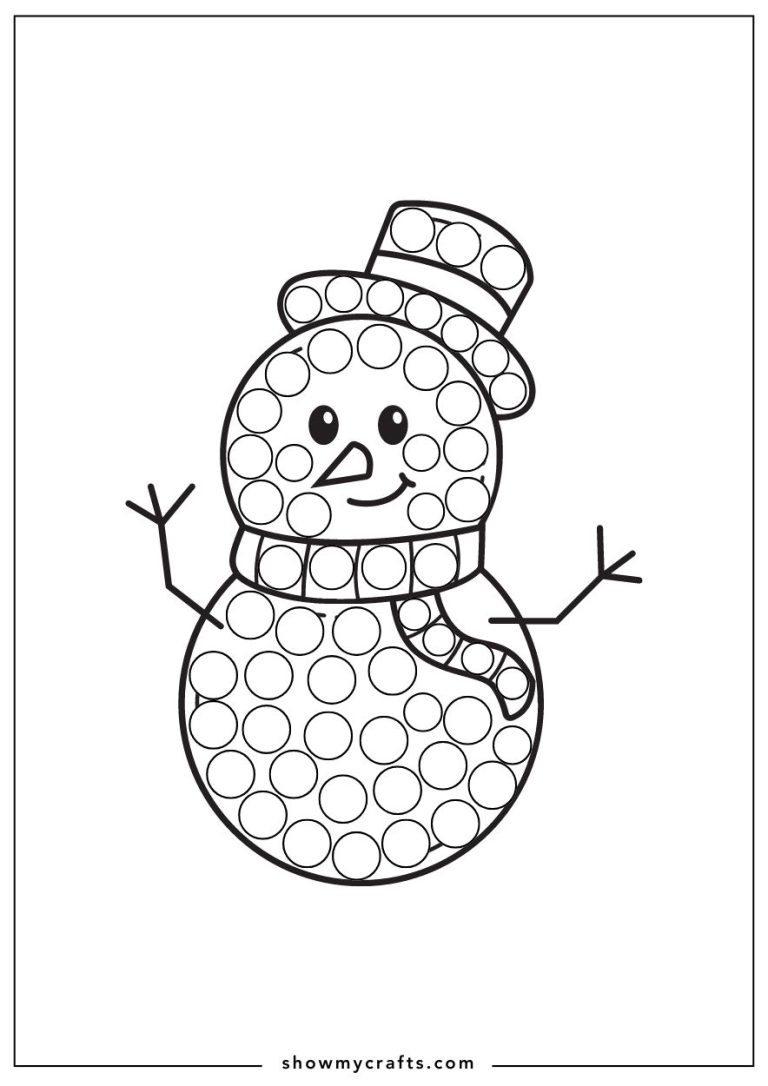Free Winter Dot Marker Printables