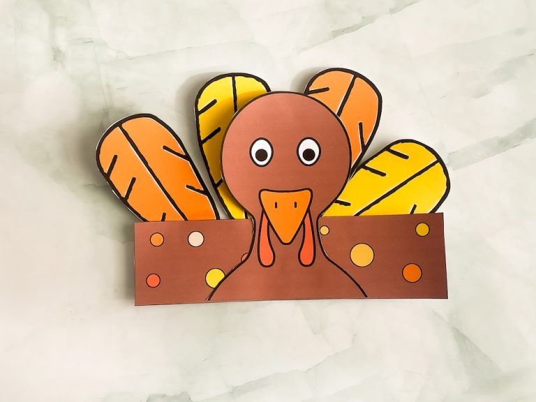 Turkey Headband Craft for Kids - Kids Crafts Printables Free template
