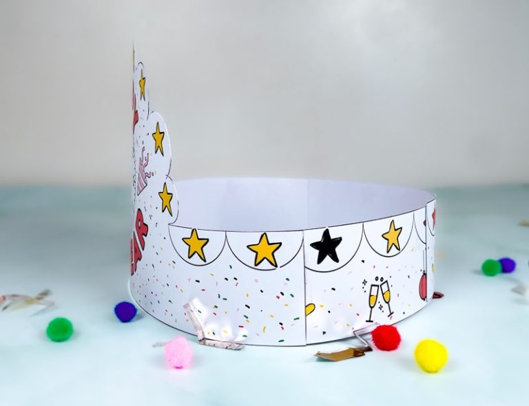 Happy New Year Headband Craft - Kids Crafts Printables Free Templates