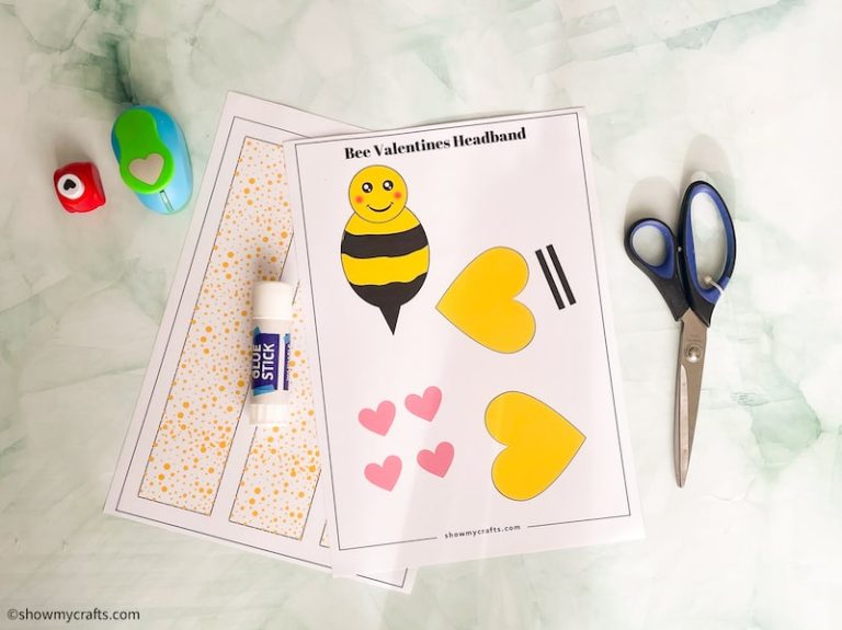 Bee Headband Craft for Kids - Kids Crafts Printables Free Template