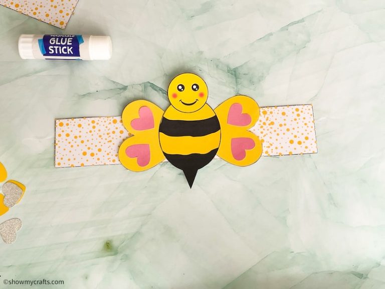 Bee Headband Craft for Kids - Kids Crafts Printables Free Template