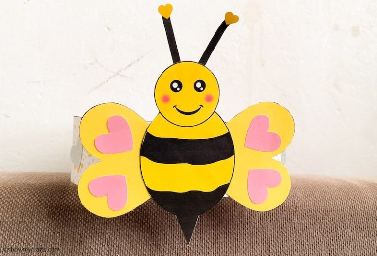 Bee Headband Craft for Kids - Kids Crafts Printables Free Template
